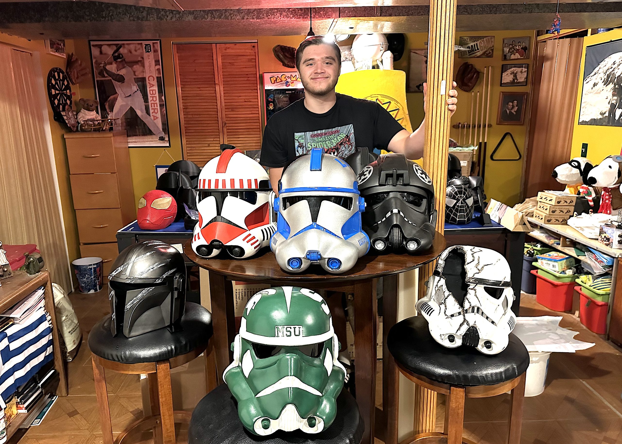 College student's head-turning Star Wars-inspired helmets