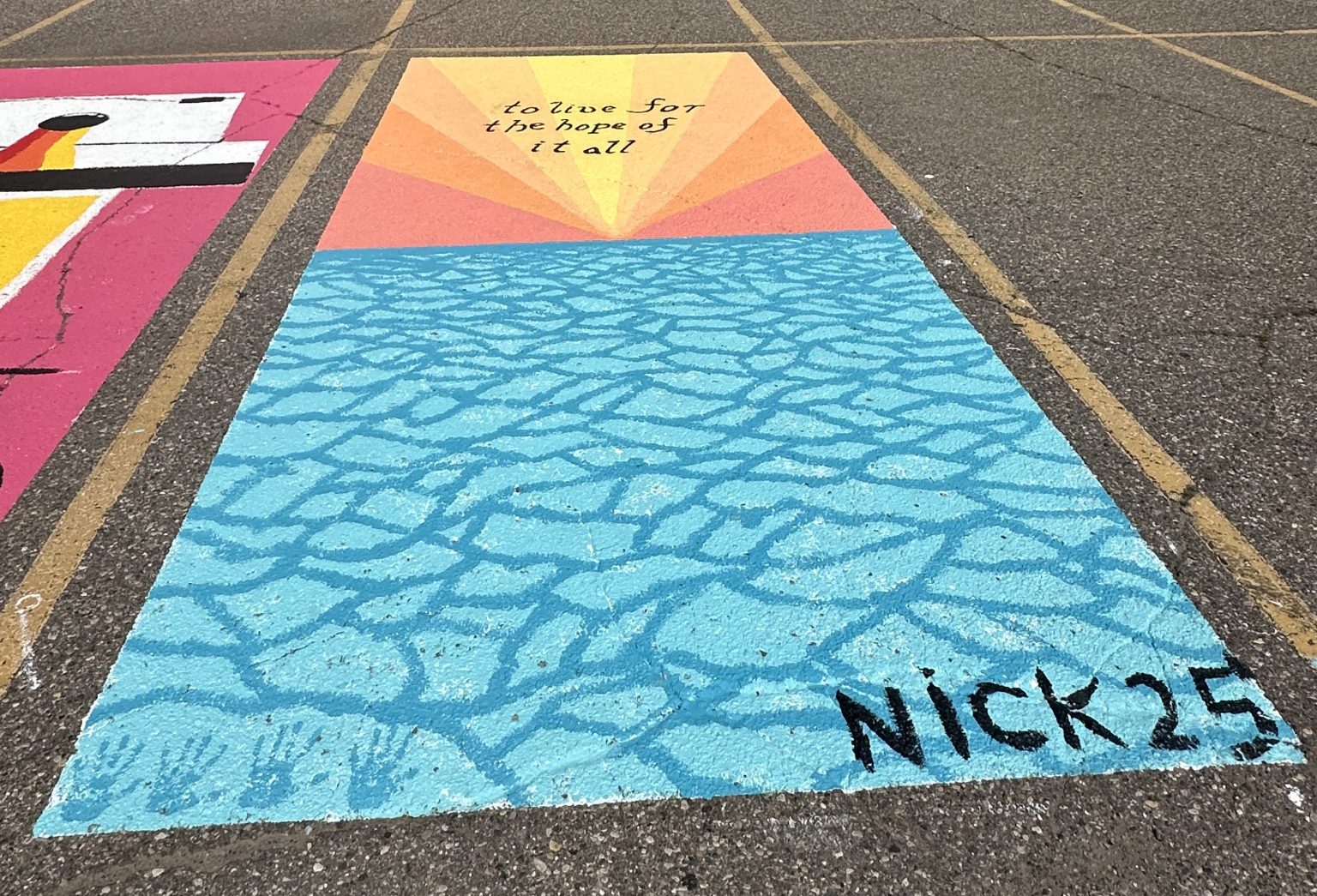 Check out P-CEP seniors' amazing parking-space art