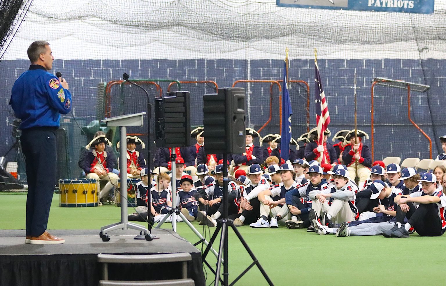 Retired NASA astronaut/Navy SEAL delivers patriotic message